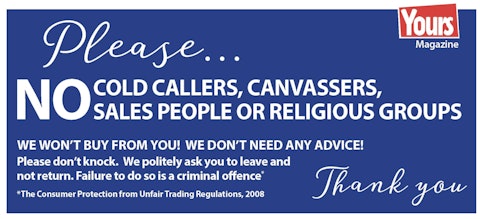 STOP cold callers with our free print-out | Life | Yours