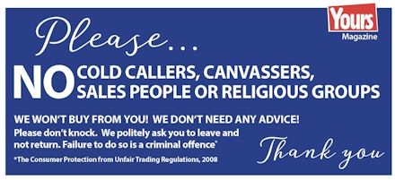 STOP cold callers with our free print-out | Life | Yours