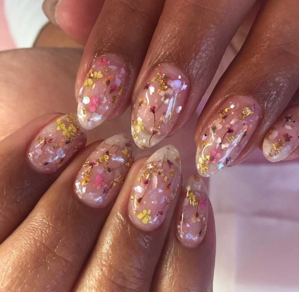 Pressed Flower Nails Will Be Your New Favourite Manicure Look