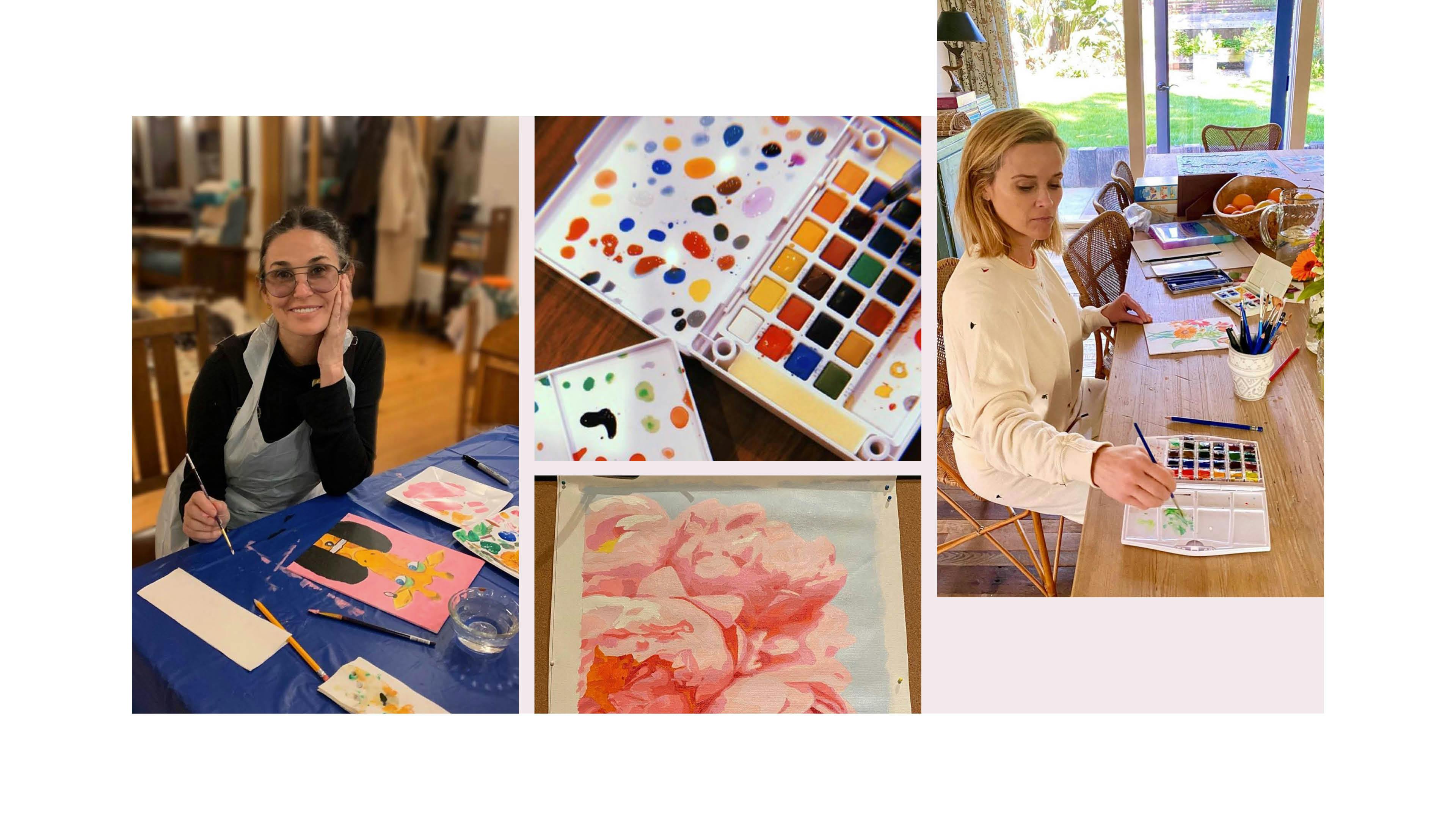 Celebrities Being Artistic in Lockdown