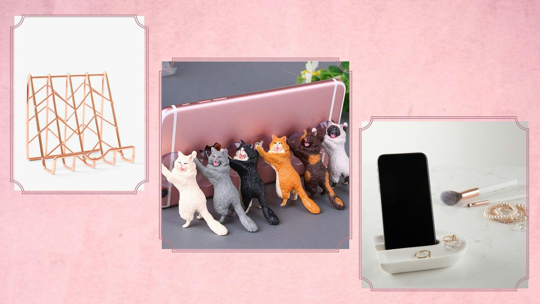 Treat yo'self cute phone holder