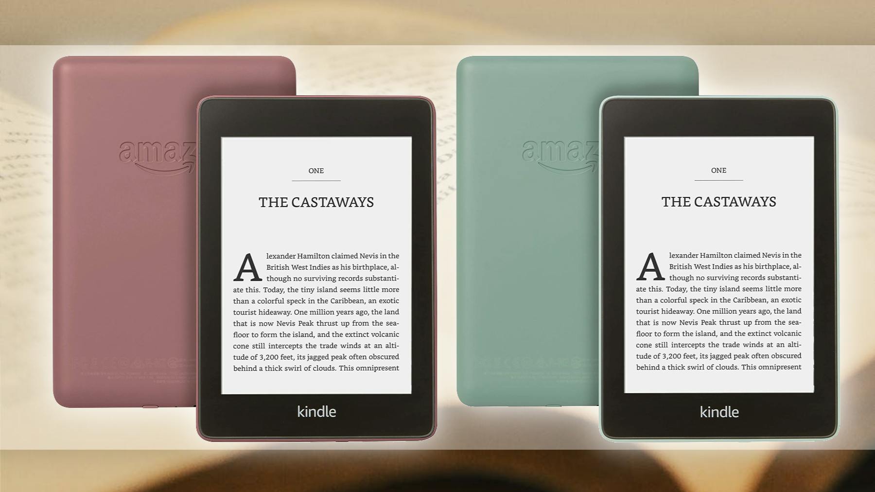 There are two new Kindle Paperwhite colours available