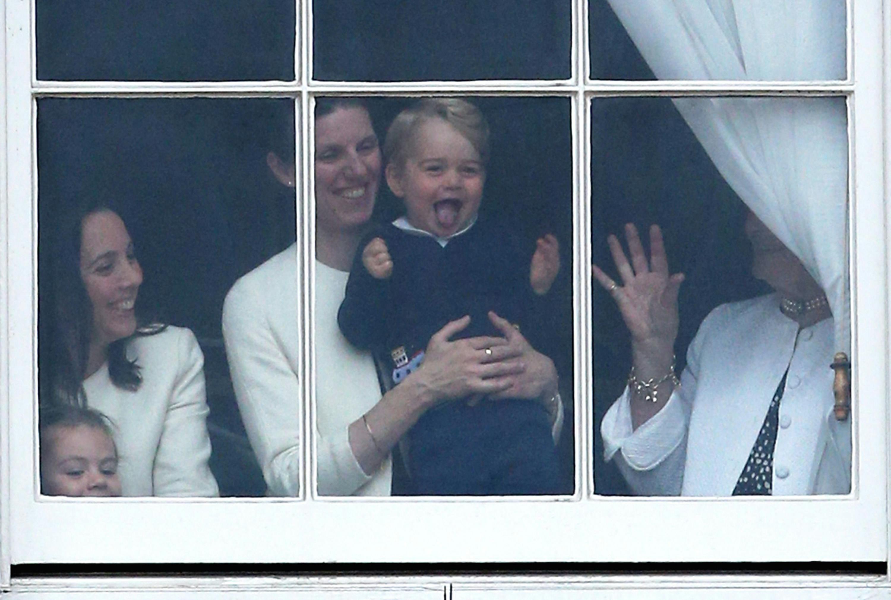 Prince George Looking Through Windows - Grazia