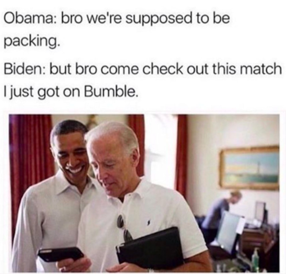 The Best Joe Biden and Barack Obama Bromance Memes - Grazia