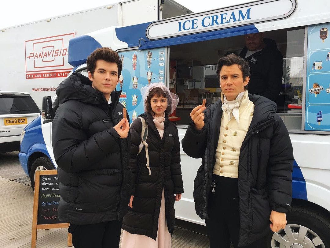 All The Best Bridgerton Behind-The-Scenes Photos