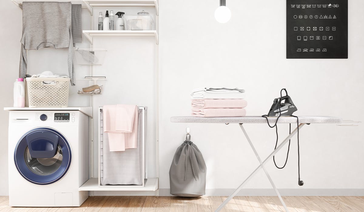 Practical ironing board storage ideas