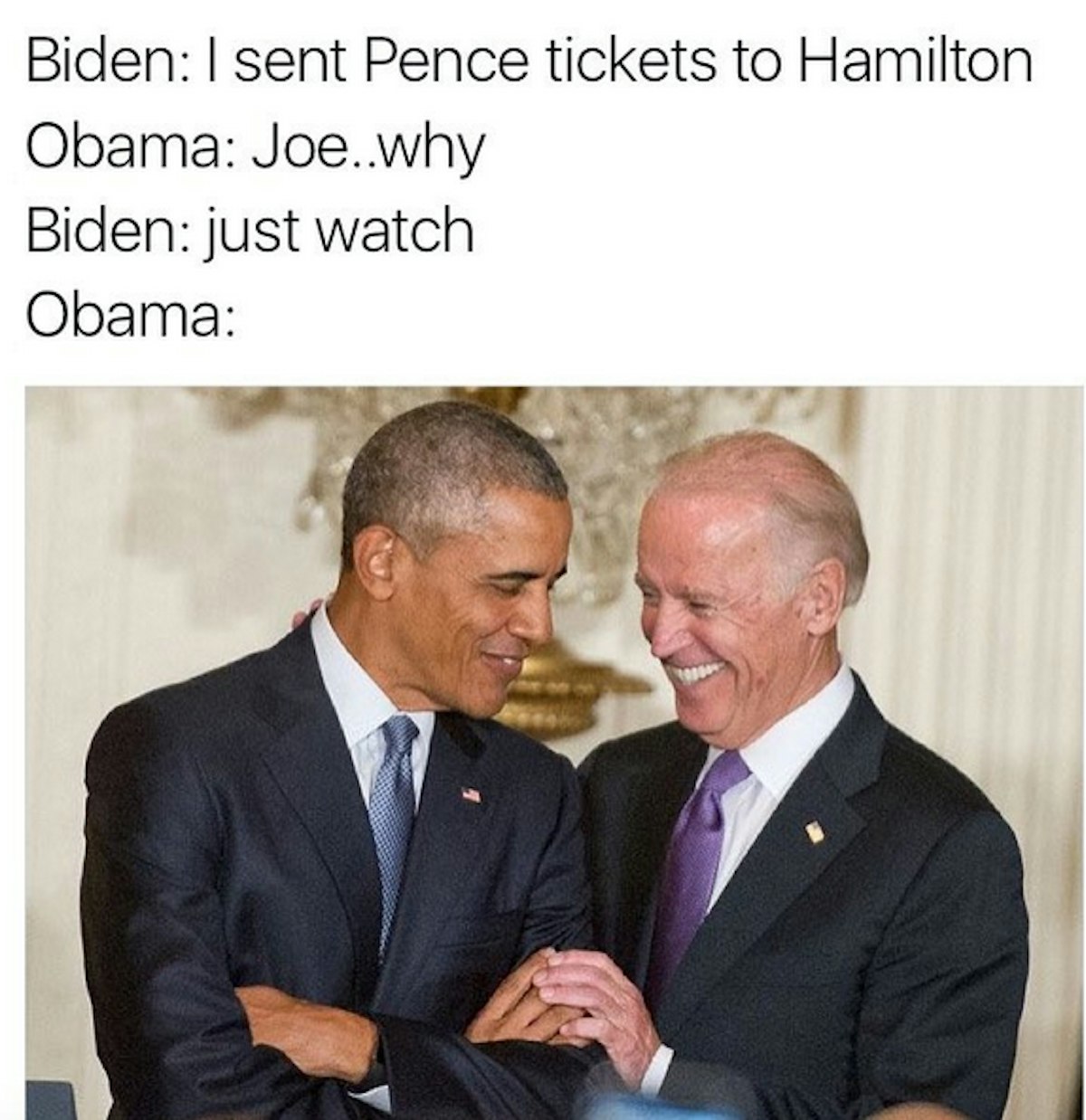 The Best Joe Biden and Barack Obama Bromance Memes - Grazia