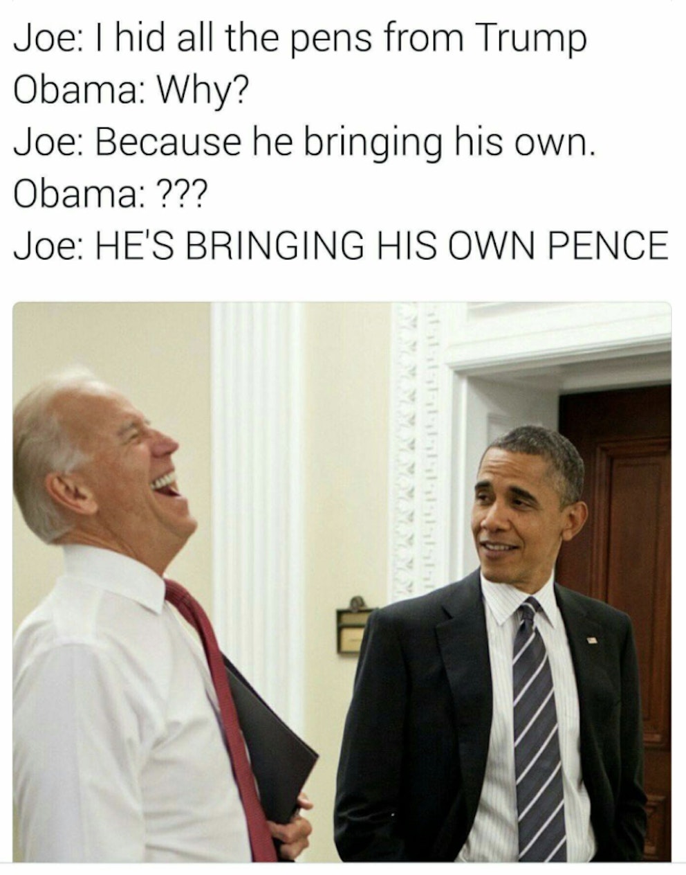 The Best Joe Biden and Barack Obama Bromance Memes - Grazia