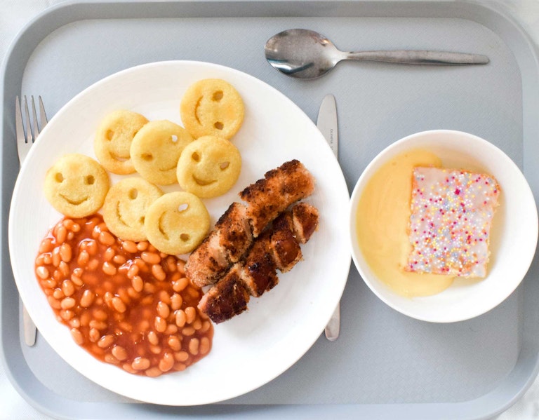 The school dinner evolution - retro lunches over the decades