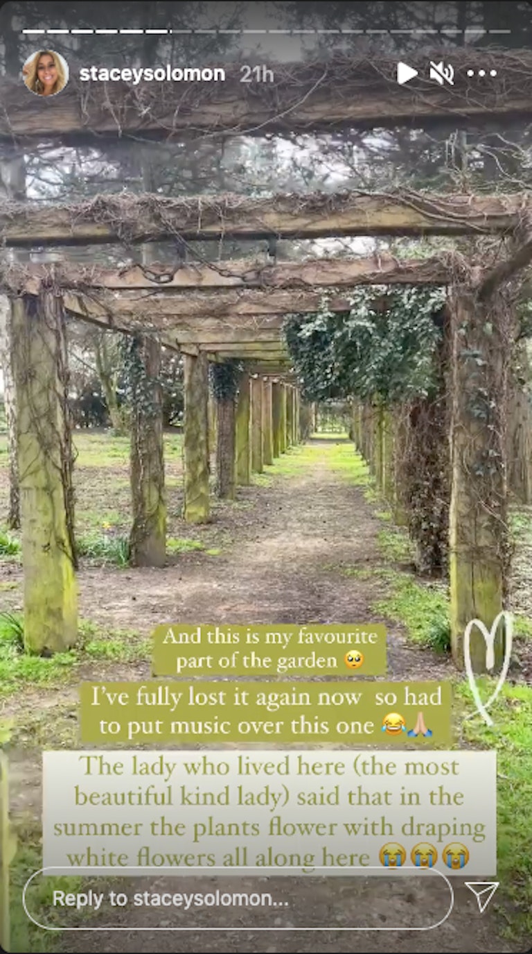 Stacey Solomon shows off her new garden and it's HUGE