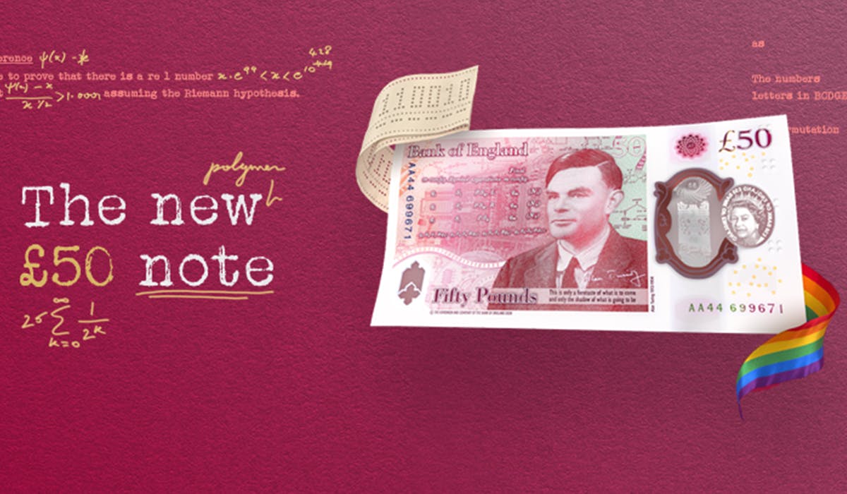 The new 50 pound note revealed
