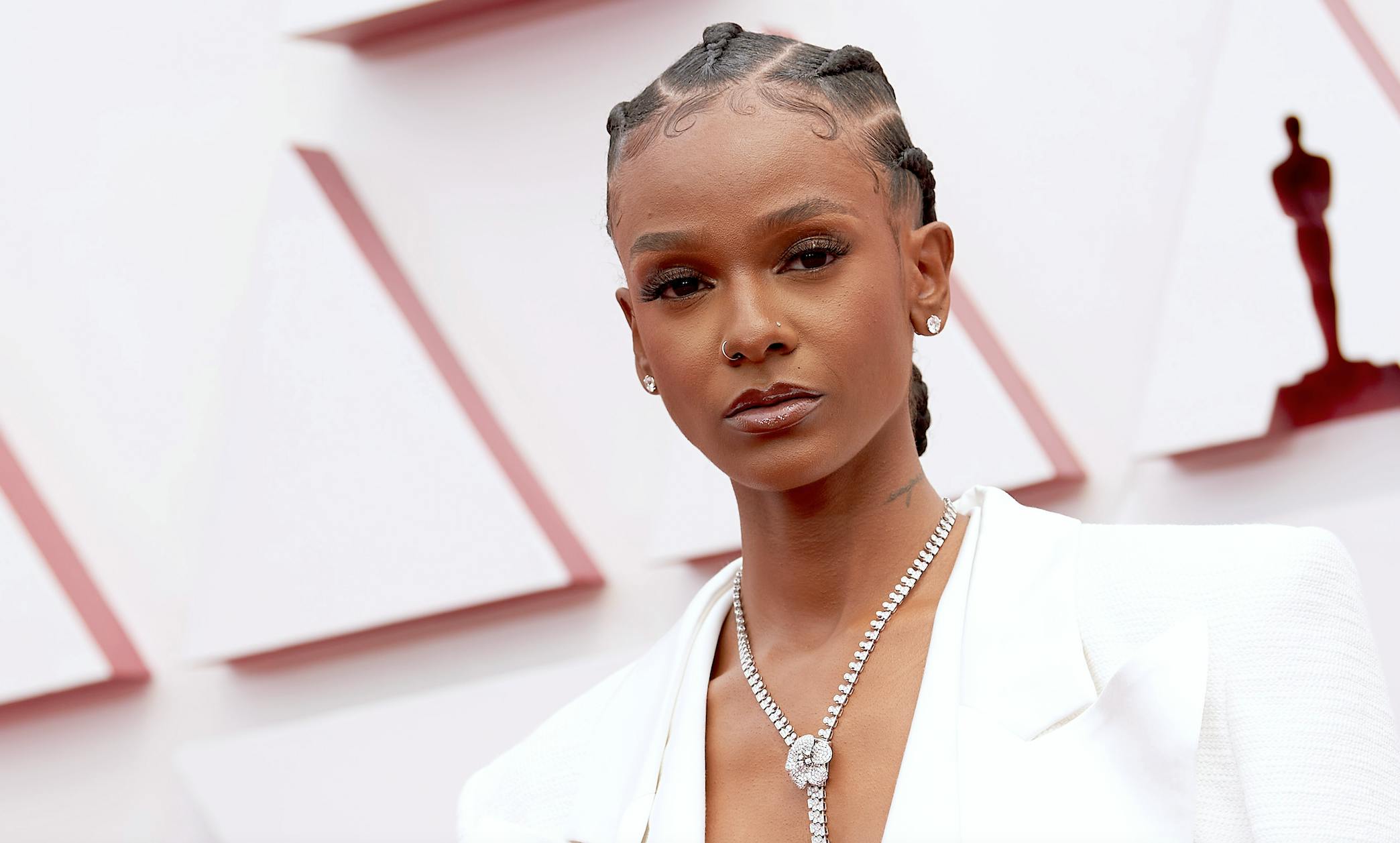 Tiara Thomas And Her Oscars 2021 Beauty Look | Grazia