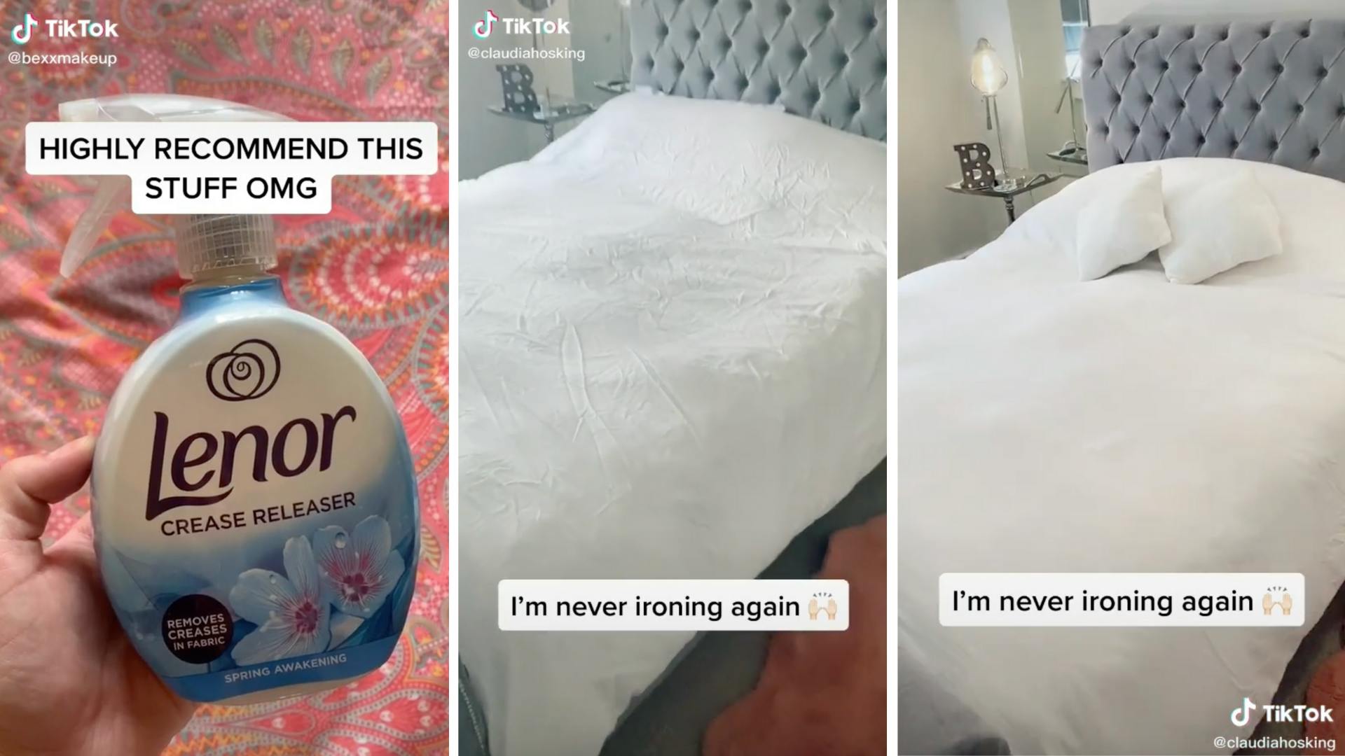 TikTok Users Are Loving Lenor's Crease Releaser Spray