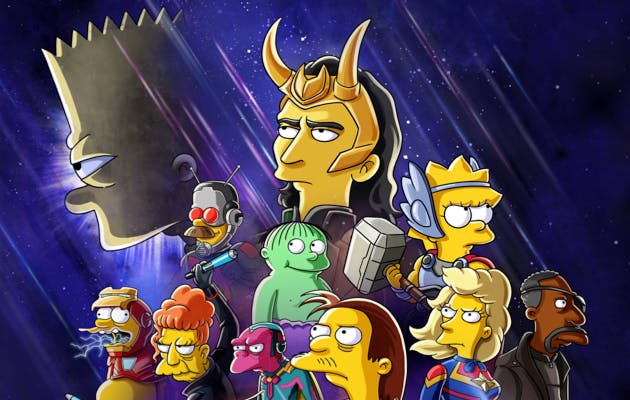 The Latest Simpsons/Disney Crossover Features Tom Hiddleston As Loki