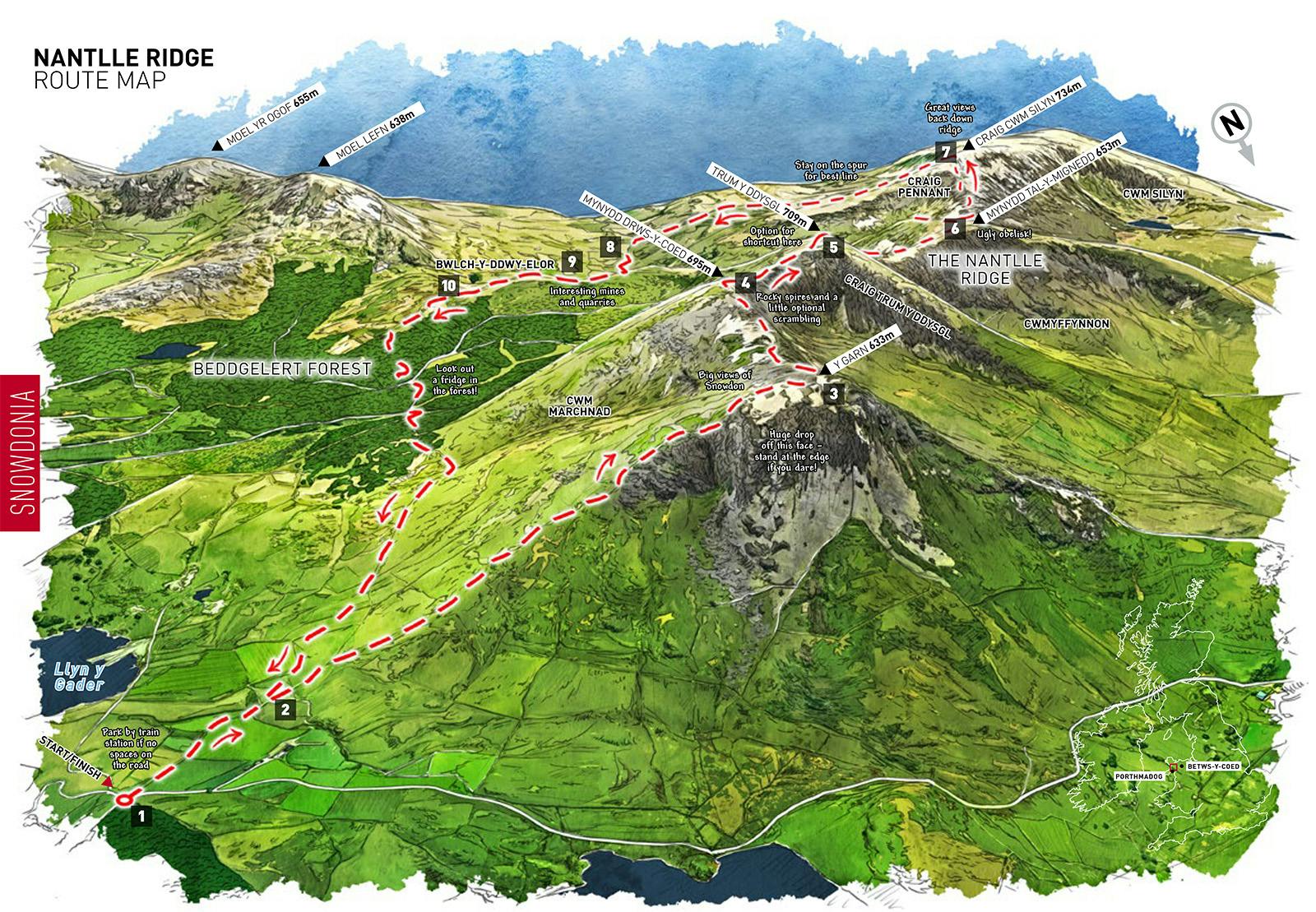 Nantlle Ridge walking route, Snowdonia | live for the outdoors