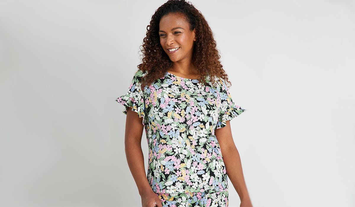 Summer floral tops