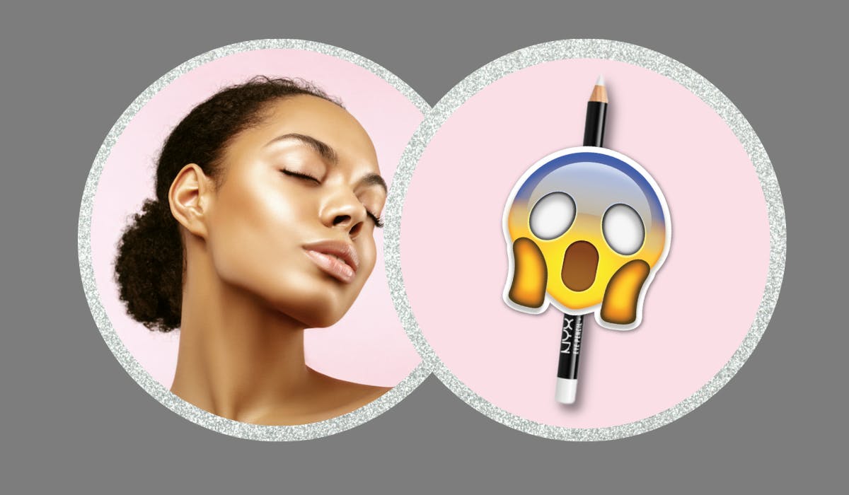 How to use white eyeliner as a highlighter now it's a TikTok trend