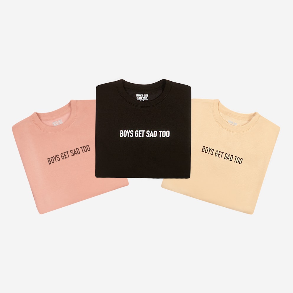 Boys Get Sad Too is a loungewear brand raising awareness around male ...