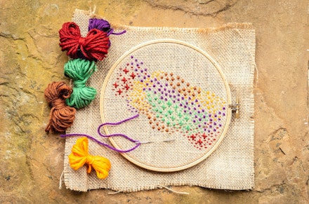 Craft with hessian | Landscape