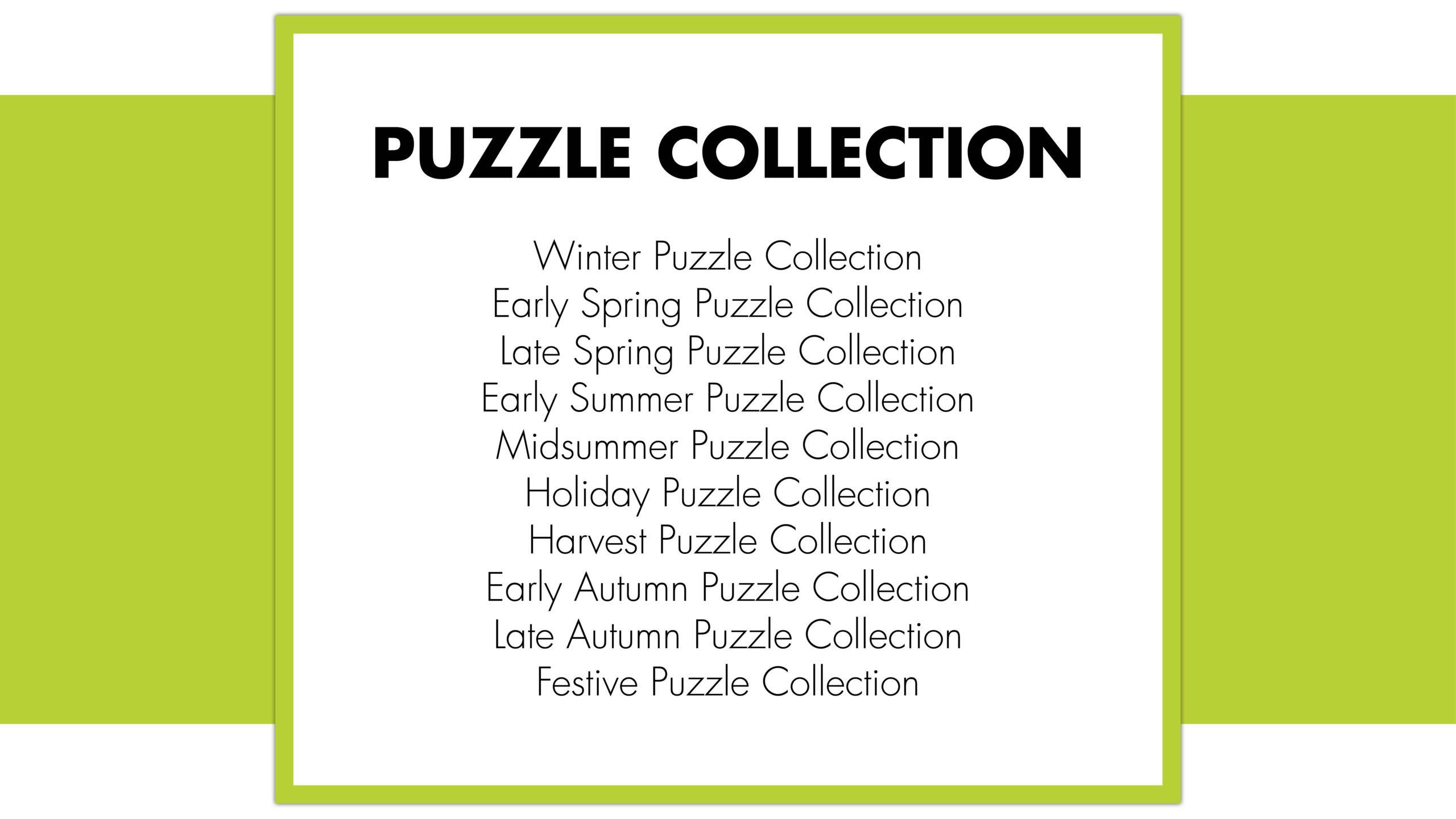 Puzzle Collection Winners | Competitions | PuzzlesHQ