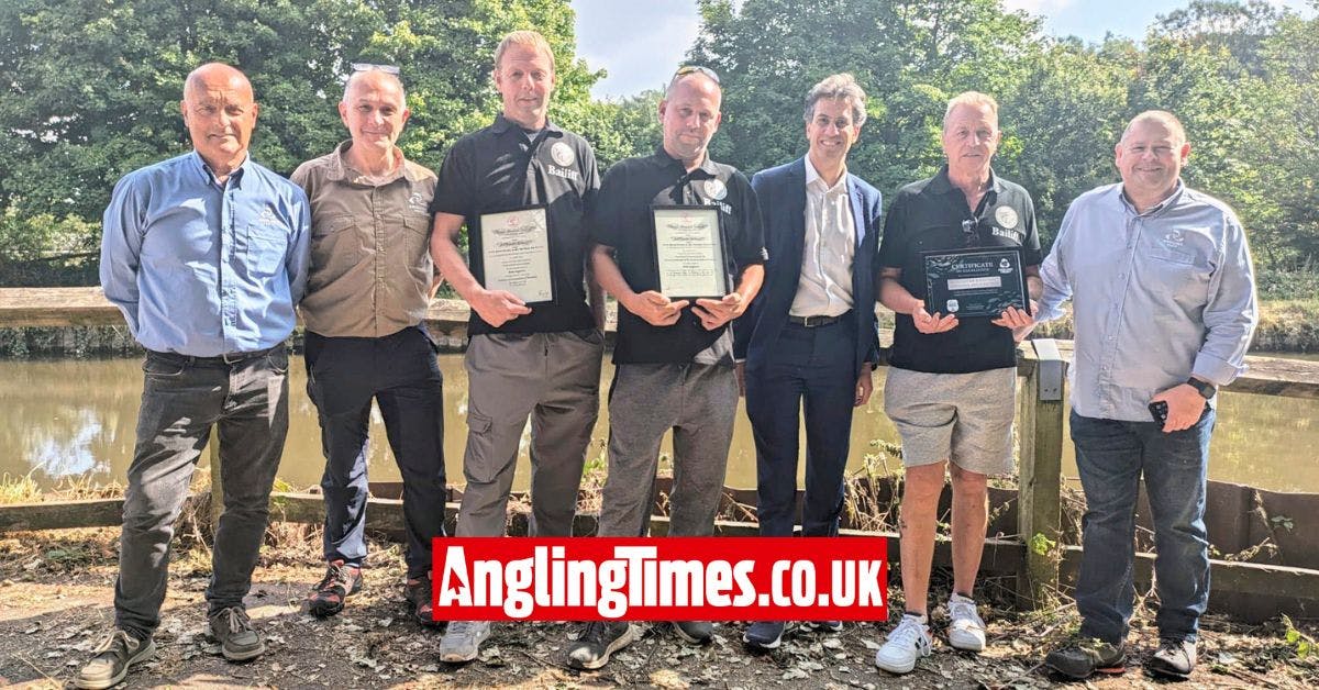 Bailiffs awarded for their life-saving bravery | Angling Times