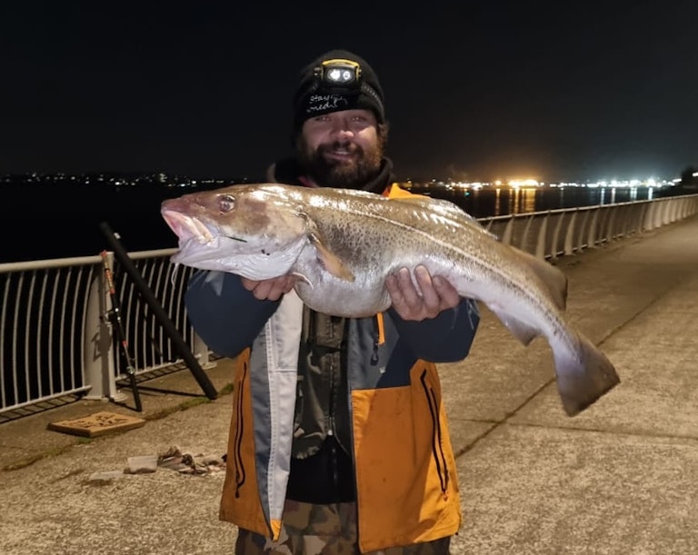 Monster cod landed from the River Mersey | Angling Times