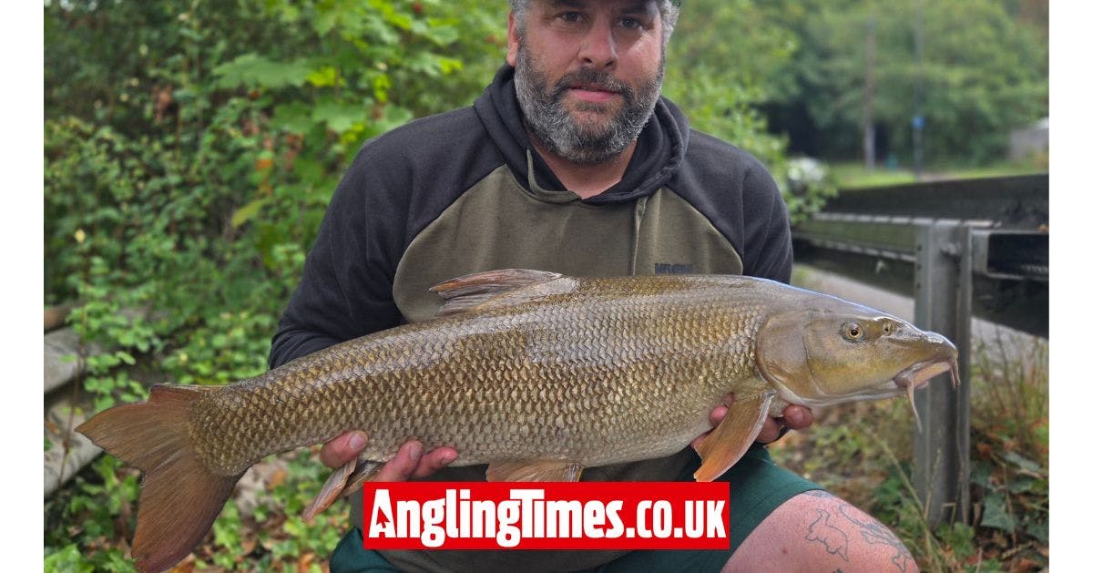 Anglers first-ever barbel is a rare chalk stream giant | Angling Times