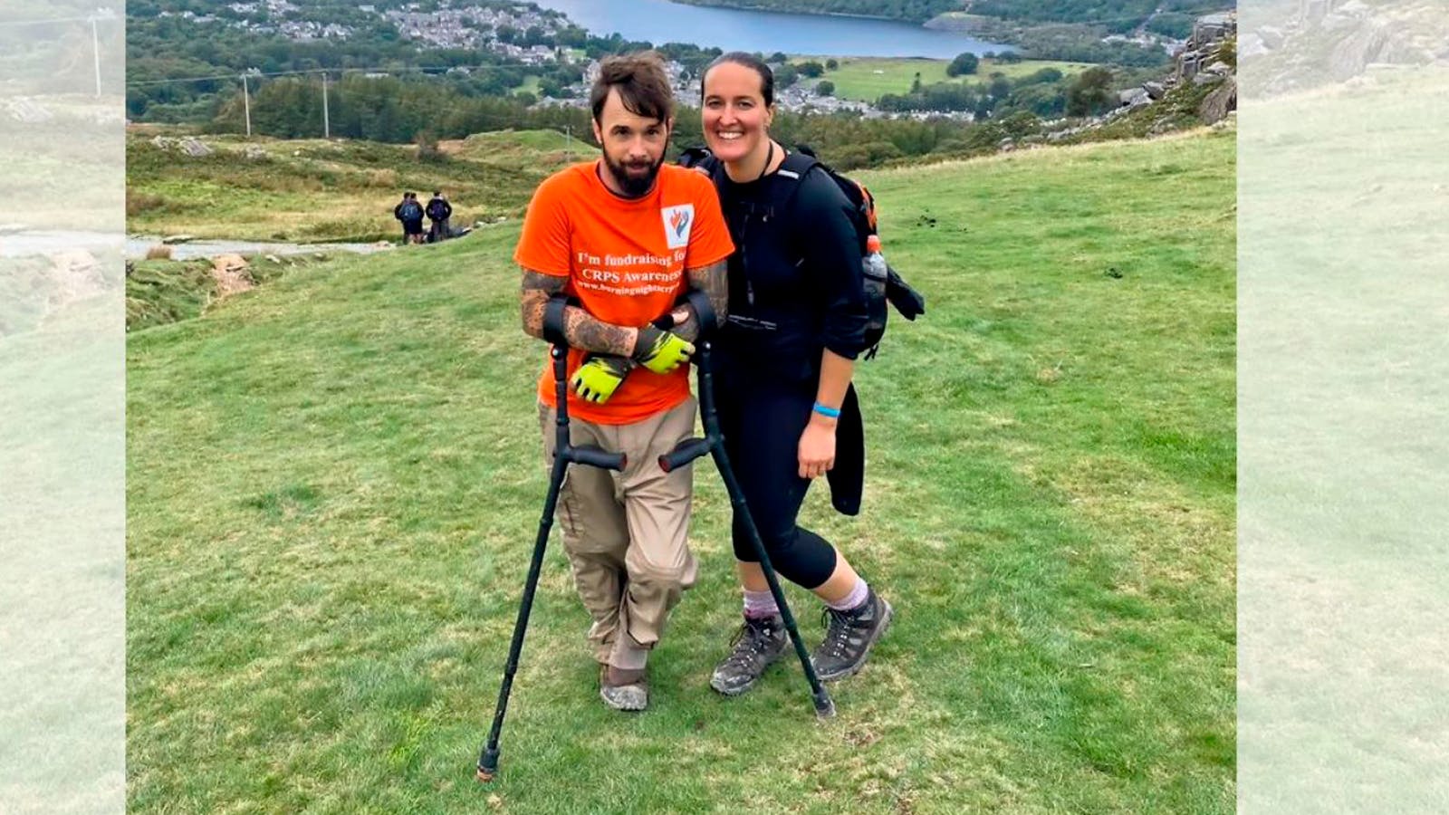 Hubby had his leg amputated after charity mountain climb
