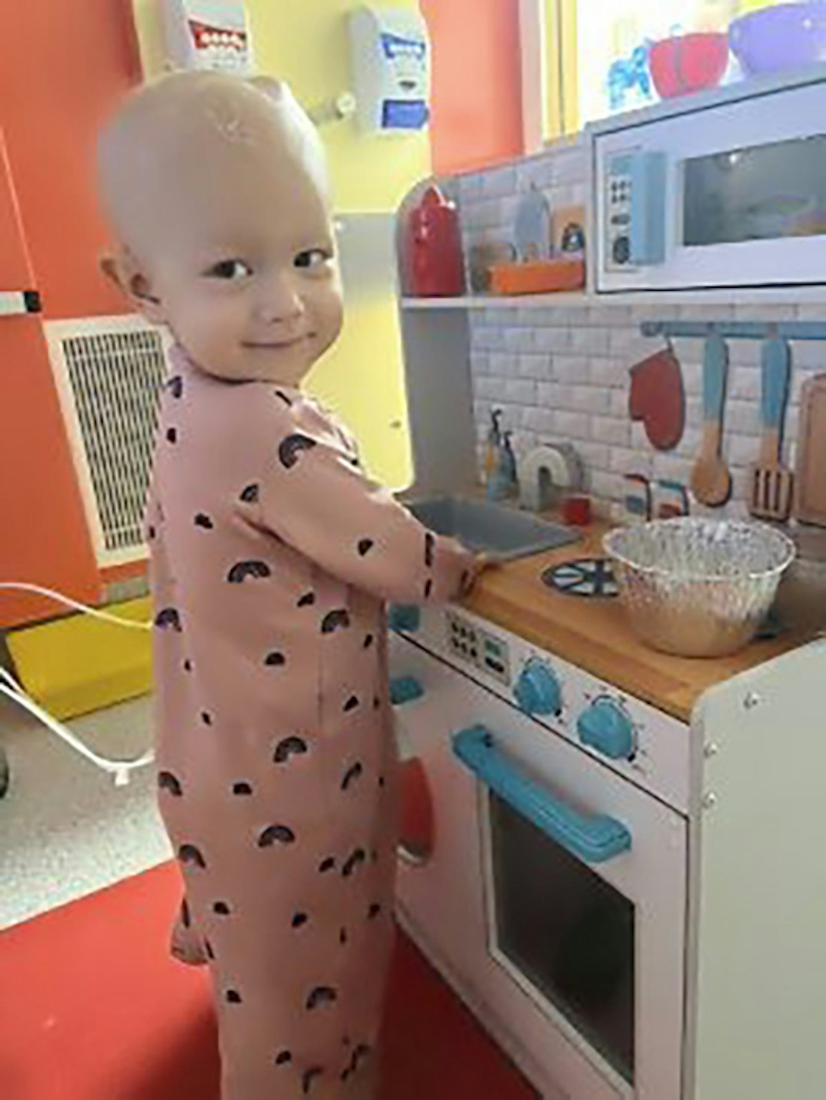 Heartbreak behind the family festive pyjamas photo