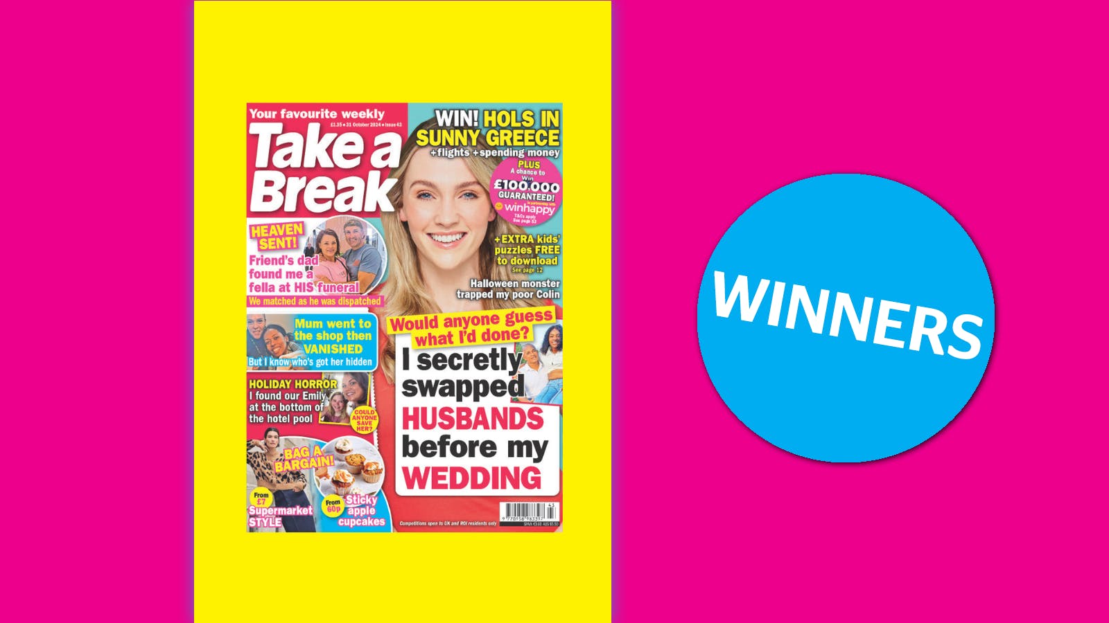 Take a Break Issue 43 Winners | Competitions | Take a Break
