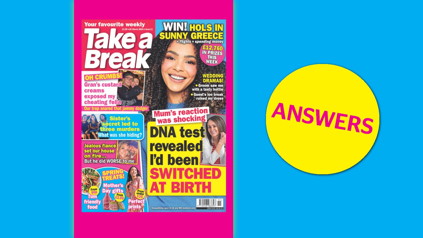 Take a Break Issue 11 Answers | Competitions | Take a Break