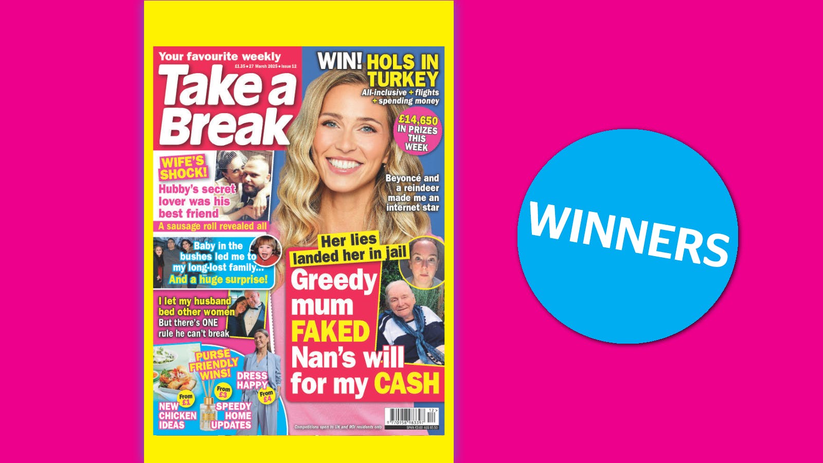 Take a Break Issue 12 Winners | Competitions | Take a Break