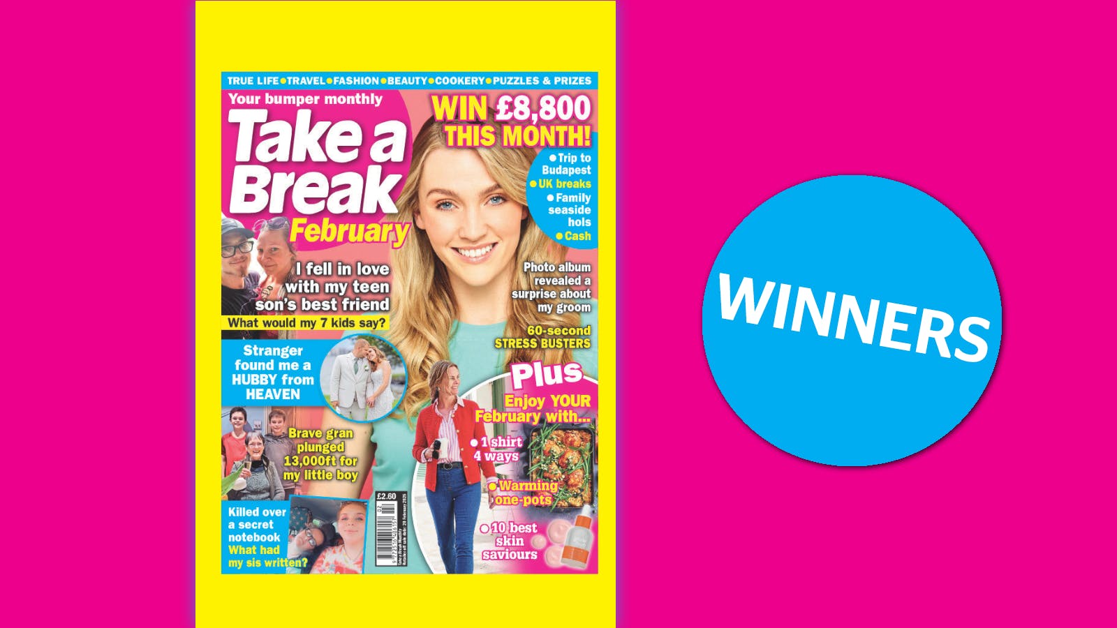 Take a Break February Winners | Competitions | Take a Break