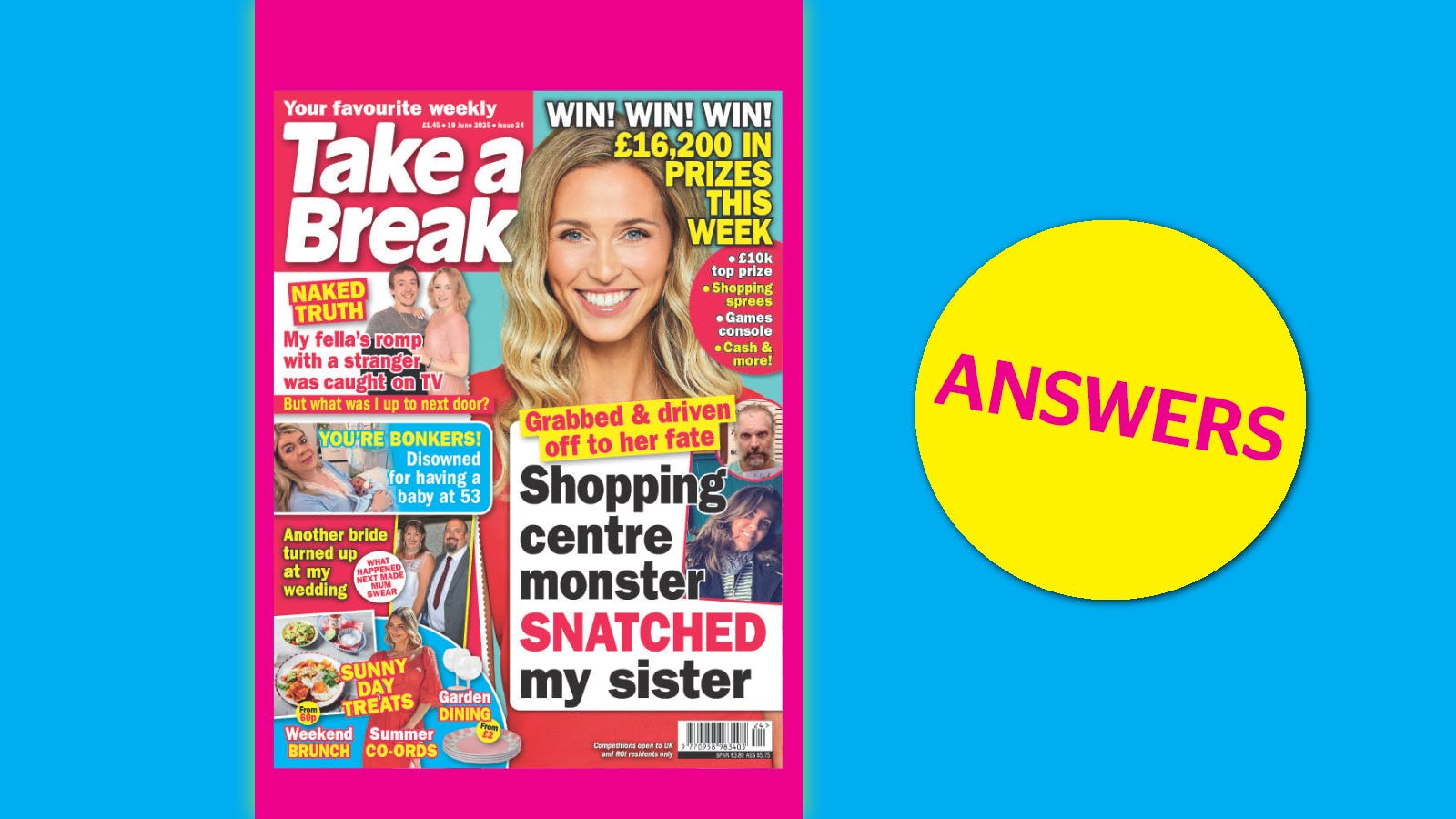 Take a Break Issue 24 Answers | Competitions | Take a Break