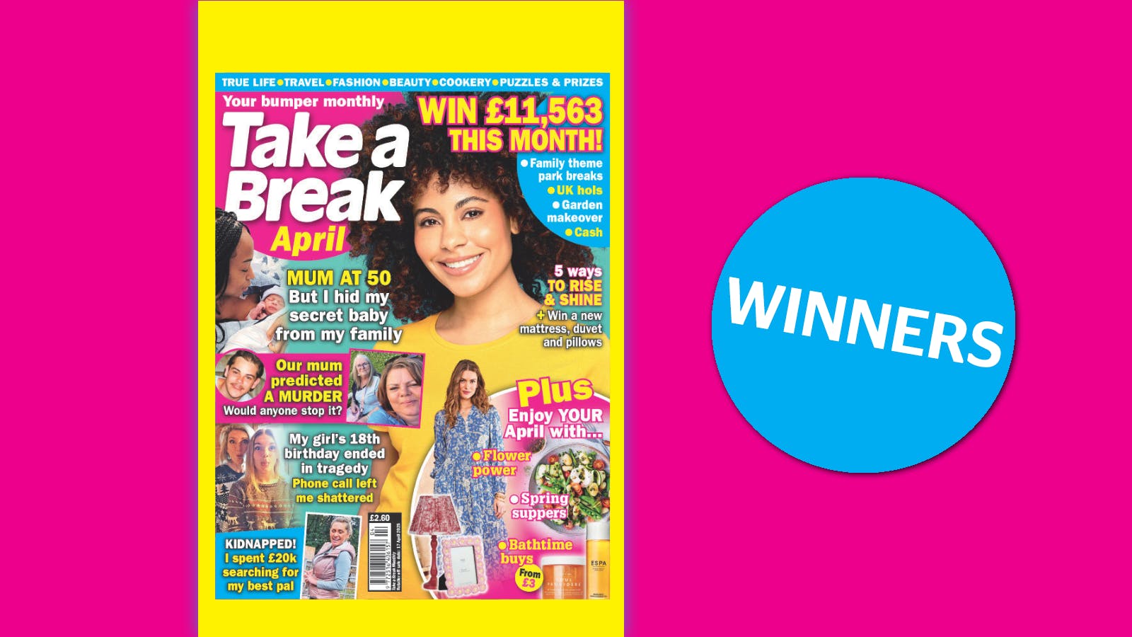 Take a Break April Winners | Competitions | Take a Break