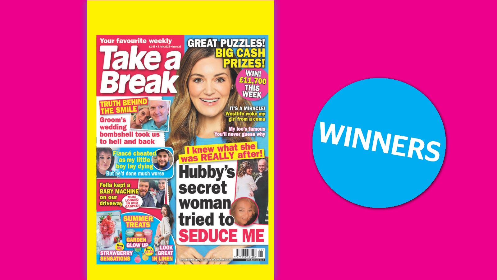 Take a Break Issue 26 Winners | Competitions | Take a Break