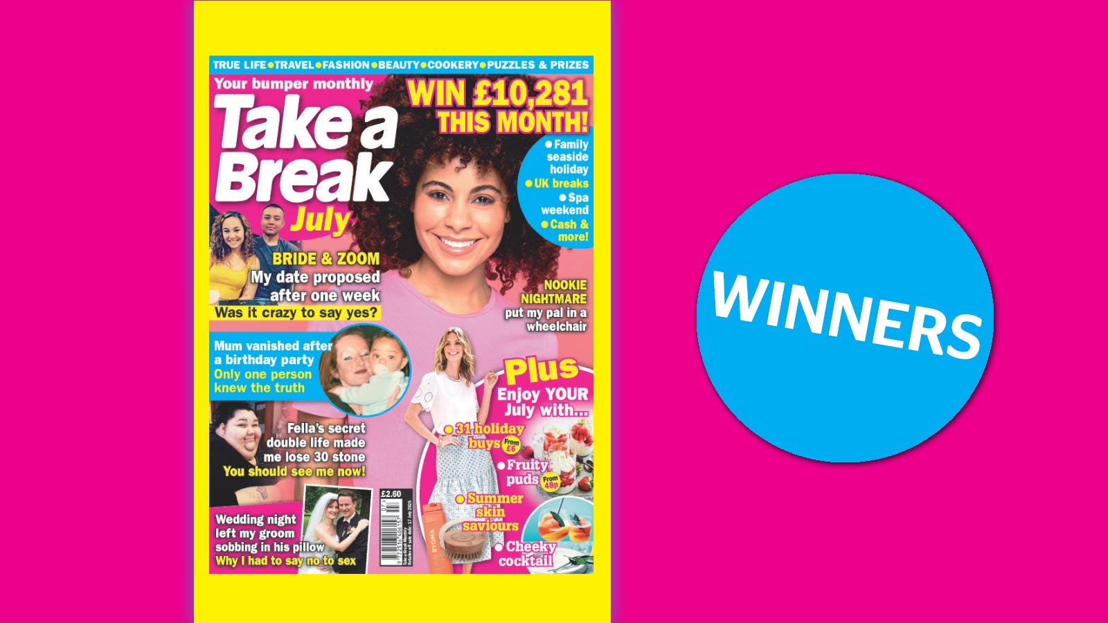 Take a Break July Winners | Competitions | Take a Break