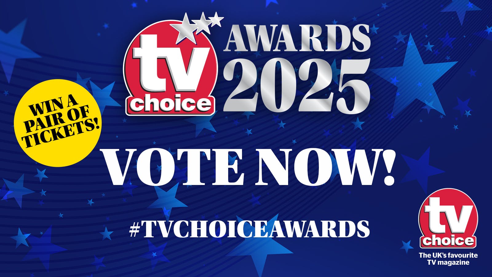 Vote for your favourite TV stars and shows in the 2025 TV Choice Awards ...