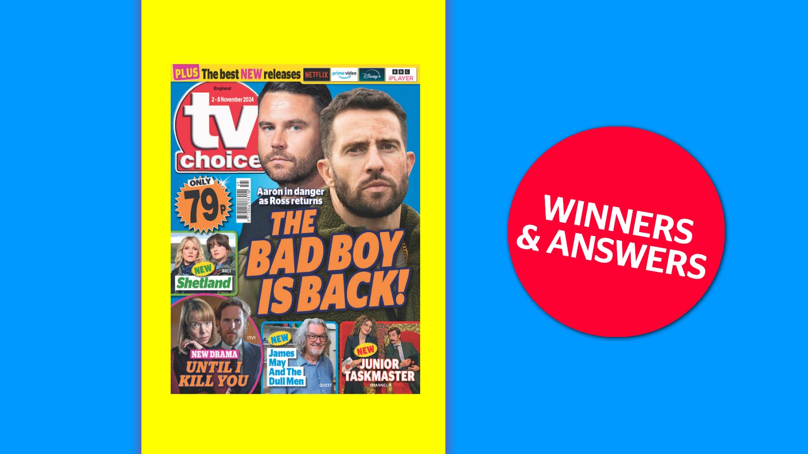 Issue 45 Answers and Winners | Competitions | TV Choice Magazine