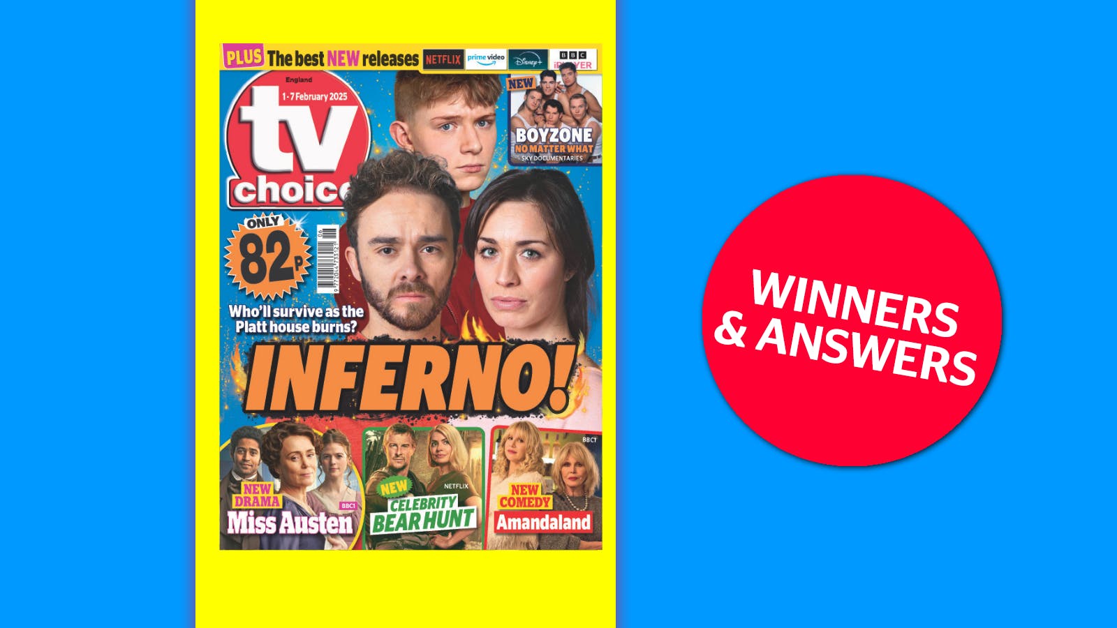 Issue 6 Answers and Winners | Competitions | TV Choice Magazine