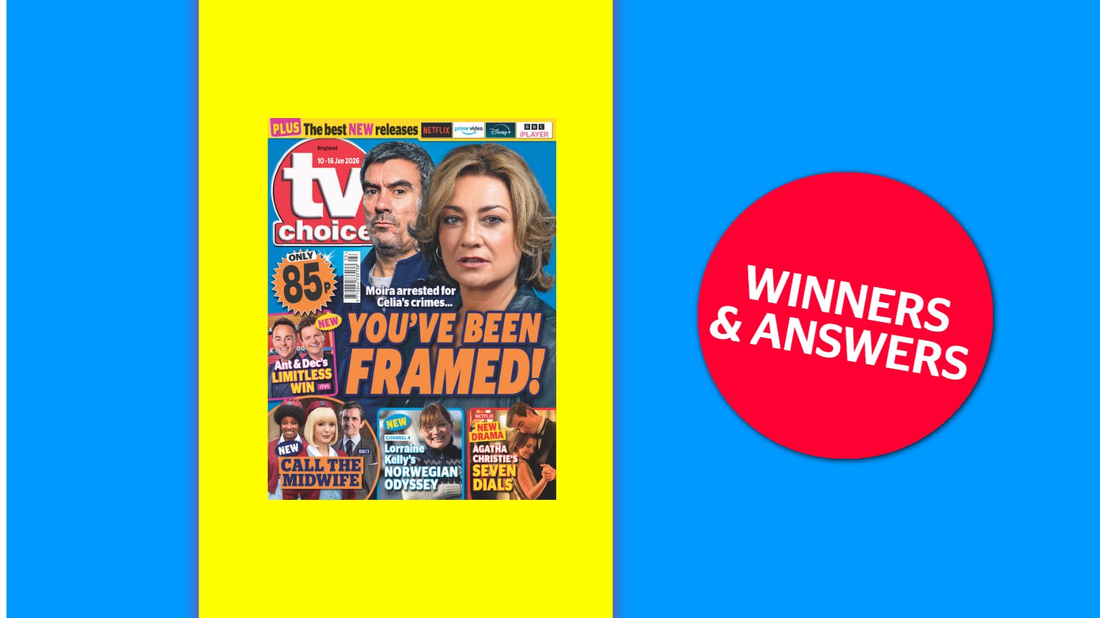 Issue 03 Answers and Winners | Competitions | TV Choice Magazine